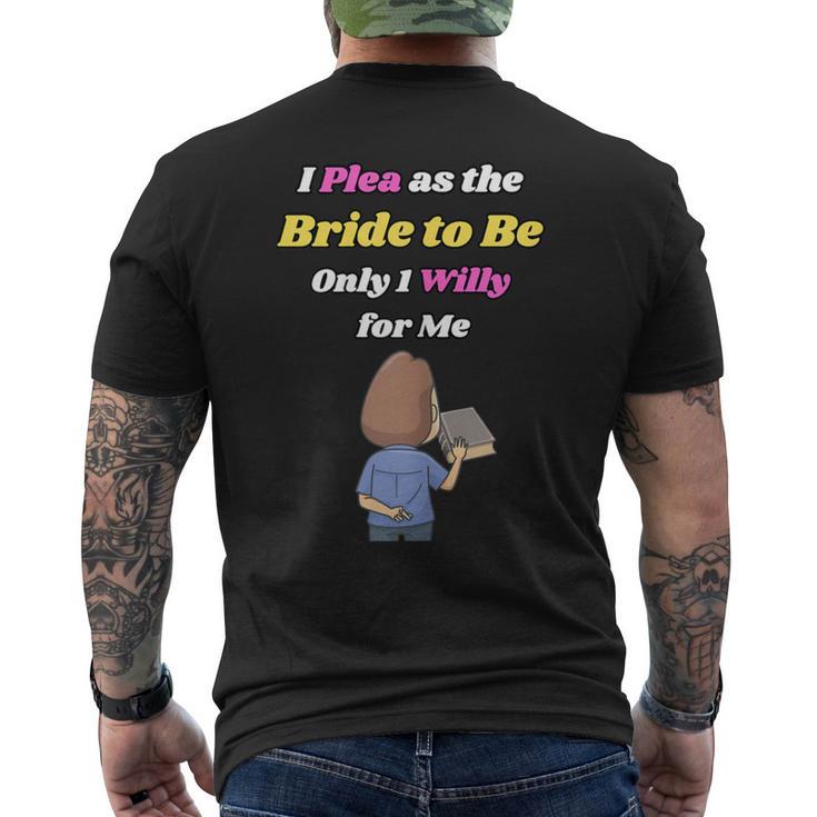 Hen Party T Rude Hen Party For Bride Men's T-shirt Back Print - Thegiftio