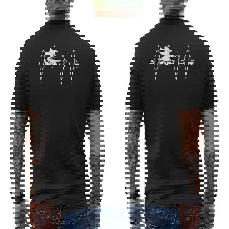 Sprint Car Racing Racer Heartbeat Heart Pulse Rate Ekg Men's T-shirt ...