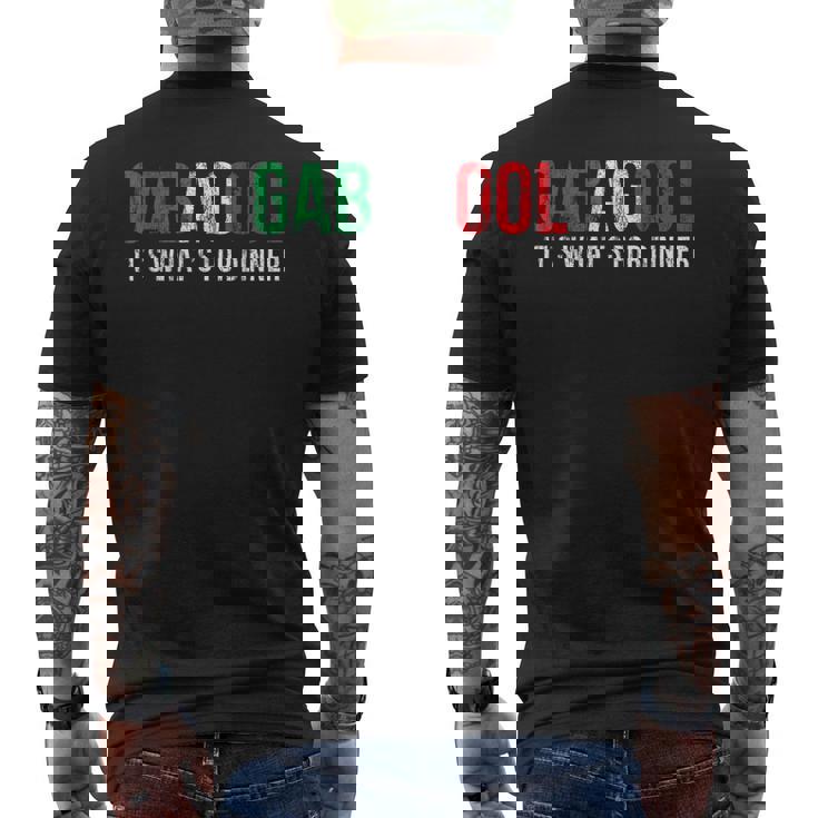 Gabagool Capicola Meat Lover New Jersey Italian Men's T-shirt Back ...