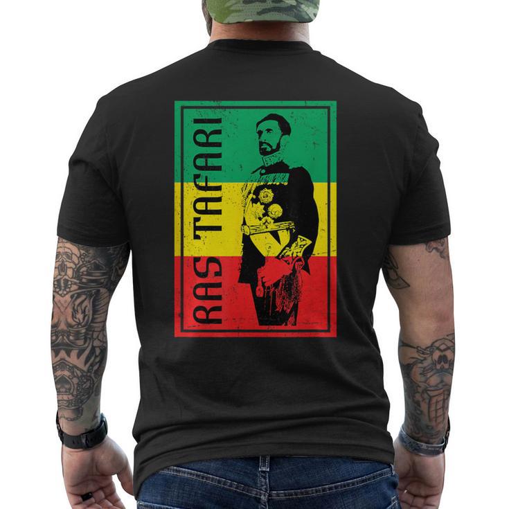 Ras Tafari Emperor Haile Selassie Ethiopia Reggae Rasta Men's T-shirt ...