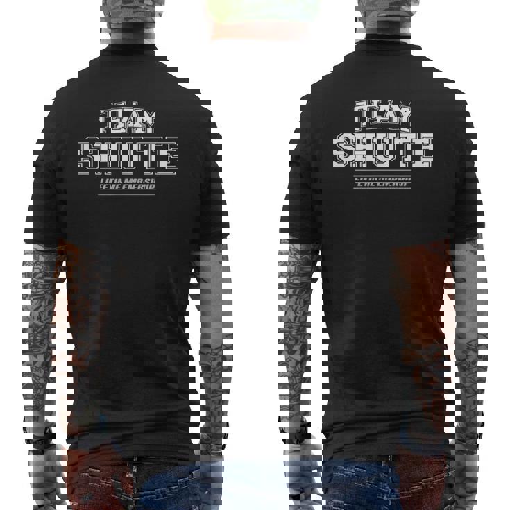 Team Shute Proud Family Surname Last Name Men's T-shirt Back Print ...