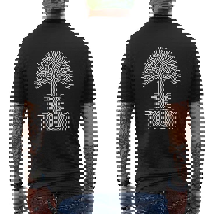 The Town Oak Tree Mens Back Print T-shirt - Seseable