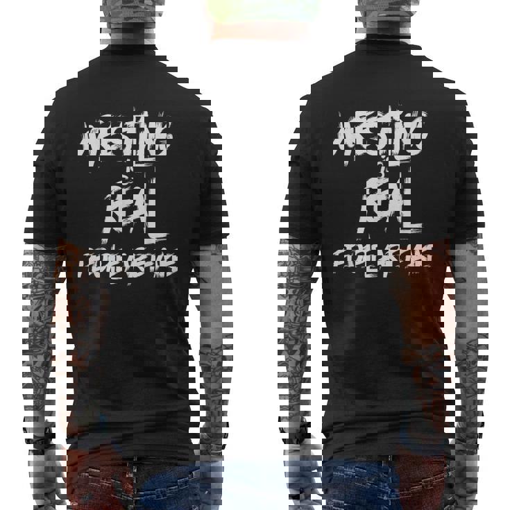 Wrestling Is Real People Are Fake Pro Wrestle Fan Grapple Men's T-shirt ...