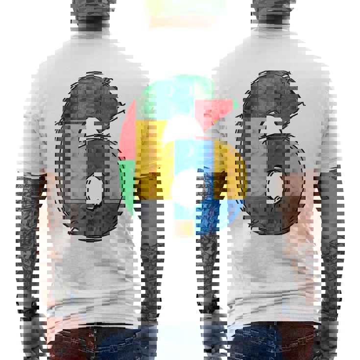 6 Years Old Blocks Building 6Th Birthday Boy Master Builder Men's T ...