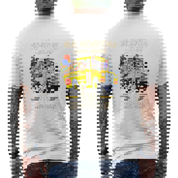 I Am Bus Monitor Mens Back Print T-shirt - Seseable