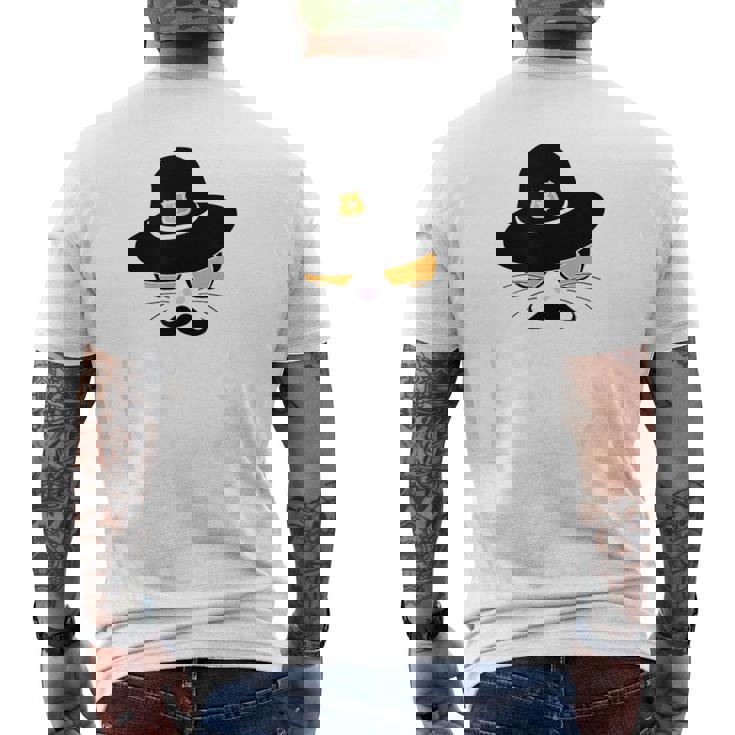 Cats Super State Trooper Cat Meow Men's T-shirt Back Print - Monsterry