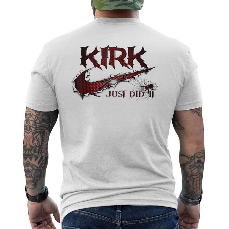 Kirk Family Name Kirk Last Name Team Men's T-shirt Back Print - Seseable