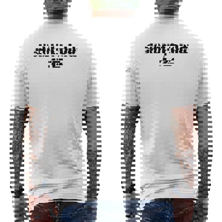 Skibiti Toilet Rizz Viral Influencer Brain Rot Slang Men's T-shirt Back ...