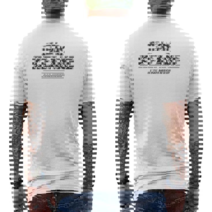 Team Keane Proud Family Surname Last Name Men's T-shirt Back Print ...