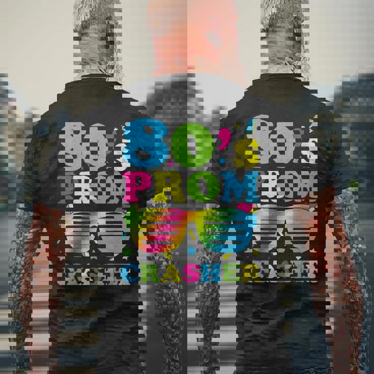 80'S Prom Crasher 80S Retro Disco Eighties Party Theme Men's T-shirt Back Print | Seseable CA