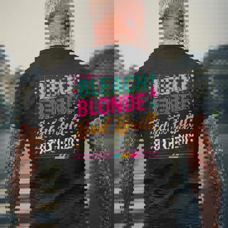 Beach Blonde Bad Built Butch Body Council Men's T-shirt Back Print | Mazezy