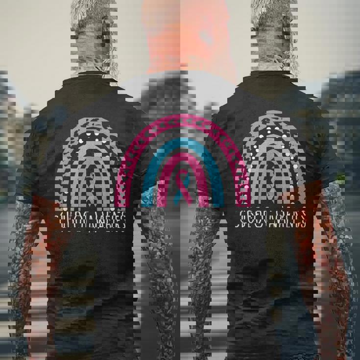 Clubfoot Awareness Month Pink & Blue Ribbon Clubfoot Fighter Men's T ...