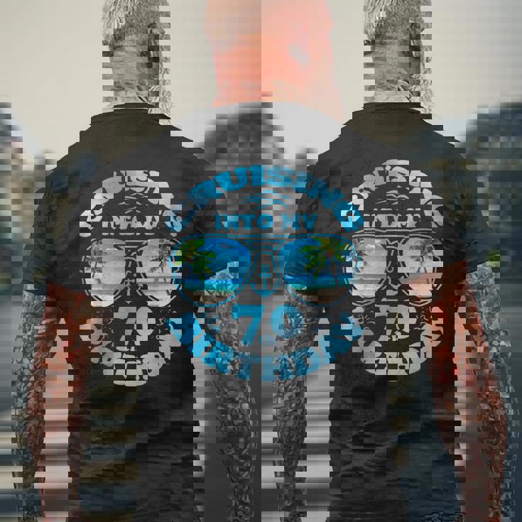 Cruising Into My 70Th Birthday-70Th Birthday Cruise 2024 Men's T-shirt ...