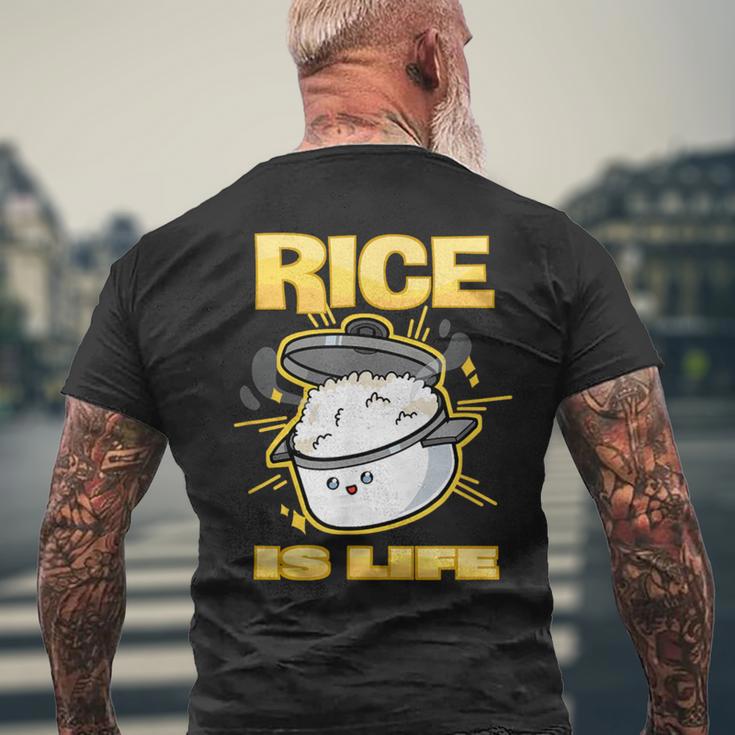 Cute Kawaii Rice Is Life Filipino Food Philippines Men's T-shirt Back ...
