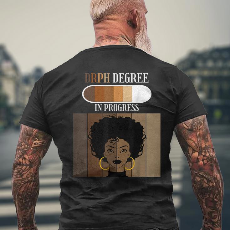 Doctor Of Public Health Drph Degree In Progress Black Afro Men's T ...