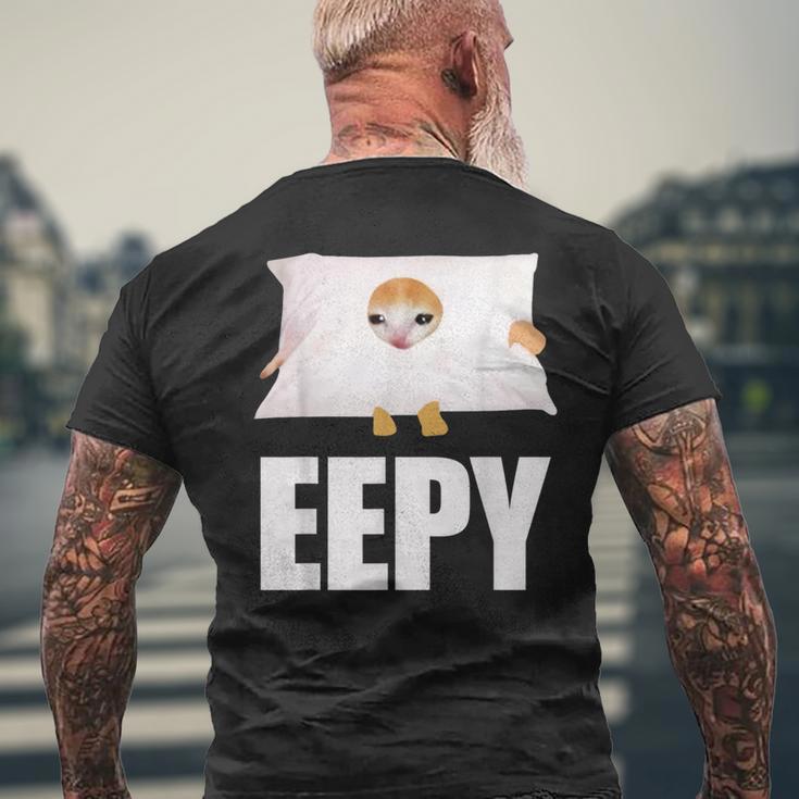 Eepy Cat Meme Eepy Cat Saying Men's T-shirt Back Print - Seseable