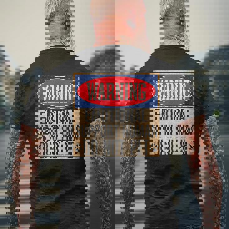 Emotional Support Human Do Not Pet Service Dog Humor Love Men's T-shirt ...