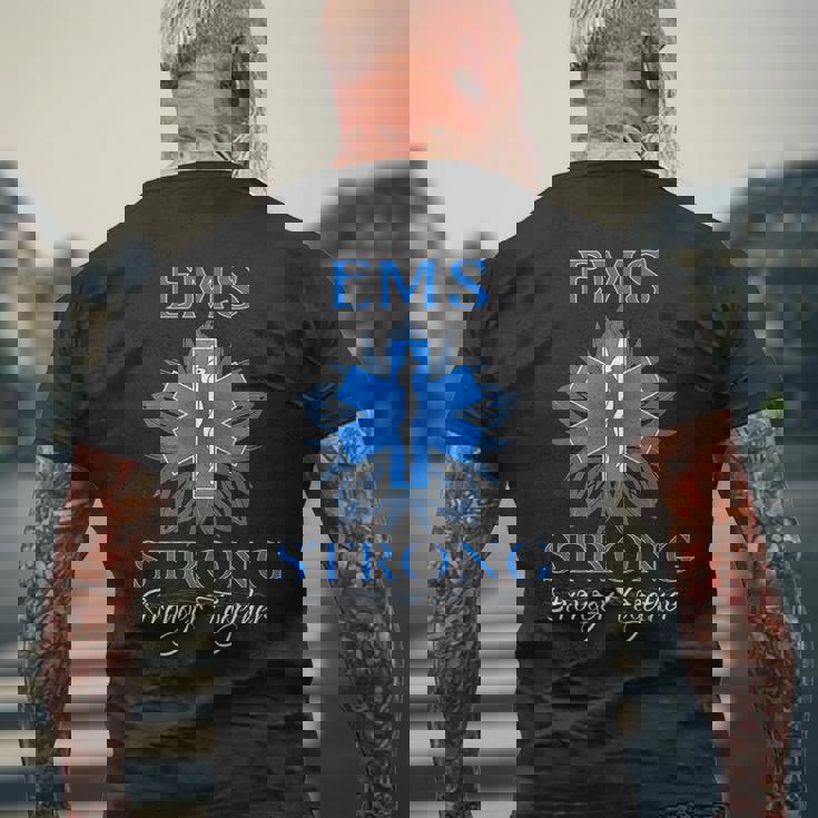 Ems Stronger Together Theme Emt Men's T-shirt Back Print | Mazezy