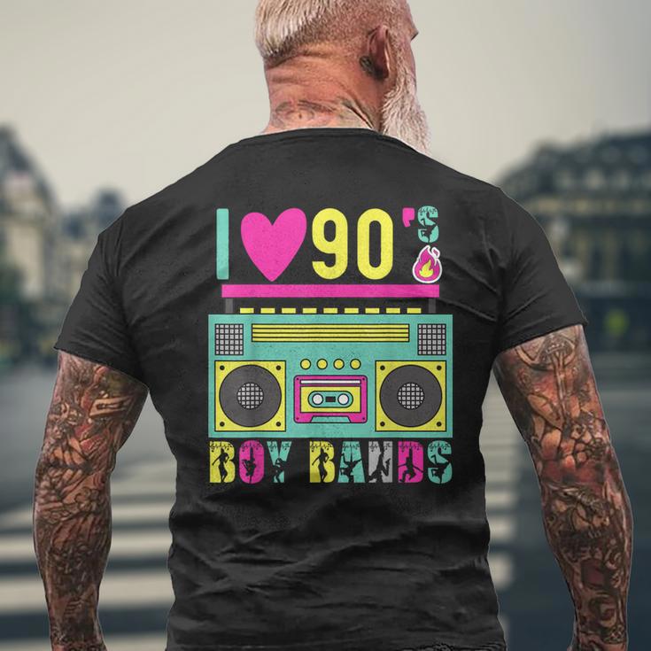 90S Theme Party Music Dance I Love 90S Boy Bands Men's T-shirt Back ...