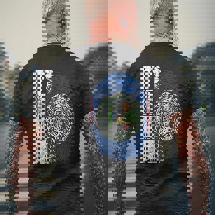 It's In My Dna Belize Maya Creole Vintage Belizean Flag Men's T-shirt ...