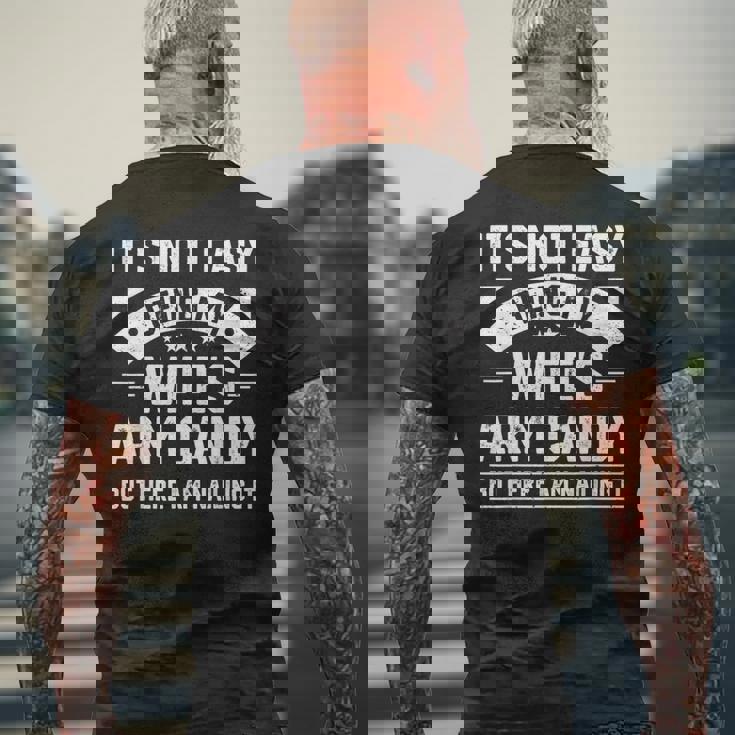 It's Not Easy Being My Wife's Arm Candy Jokes Husband Men's T-shirt ...