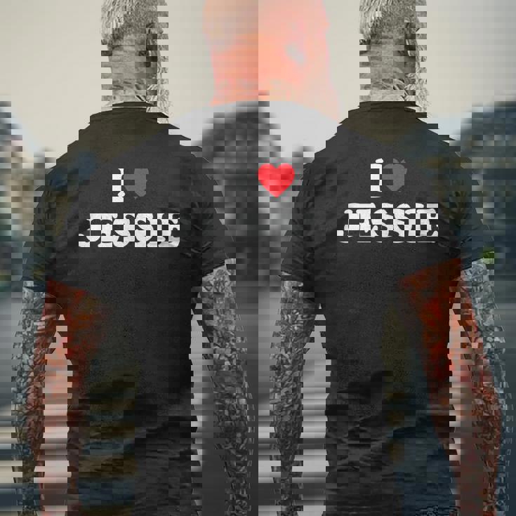 Jessie First Name I Heart Jessie I Love Jessie Men's T-shirt Back Print ...