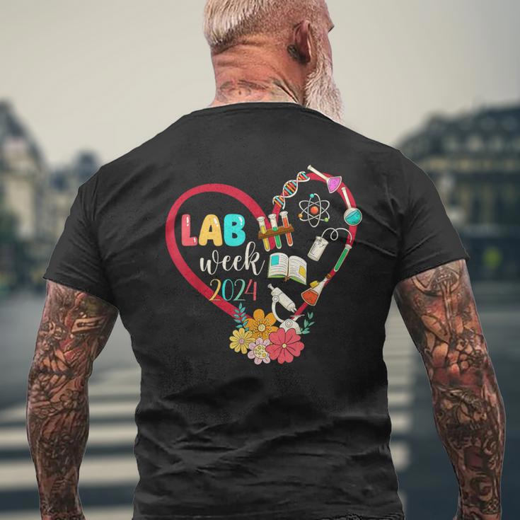 Lab Week 2024 Retro Medical Laboratory Tech Men's T-shirt Back Print ...