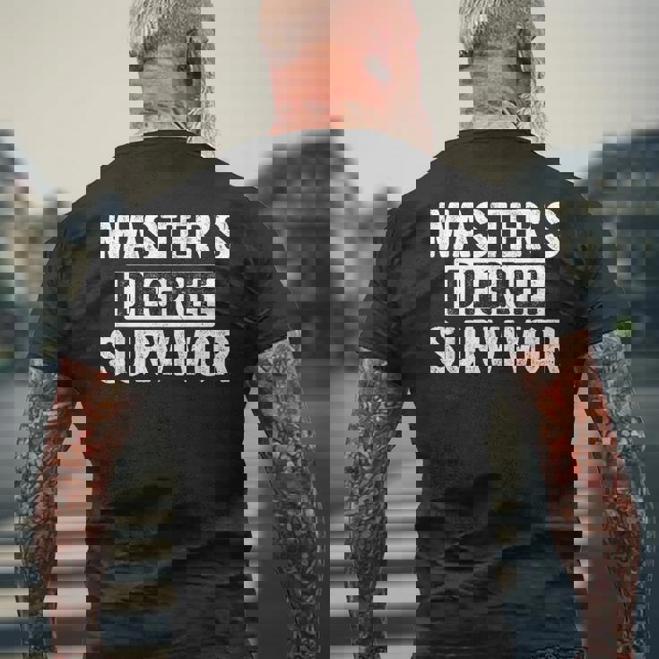 Master's Degree Survivor Grad 2024 College School Graduation Men's T ...