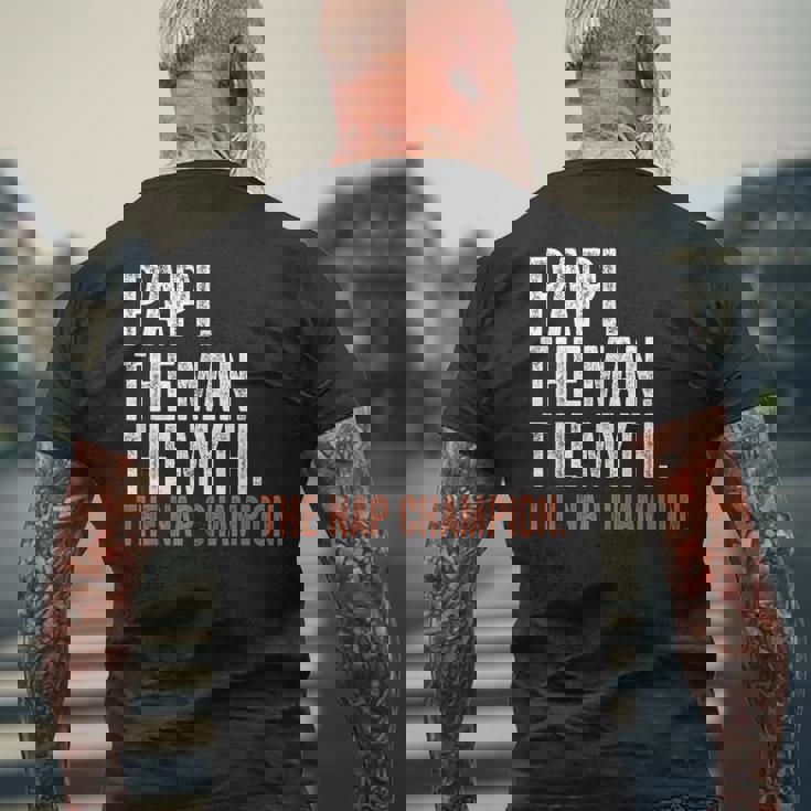 Papi The Man The Myth The Nap Champion Papi Men's T-shirt Back Print ...