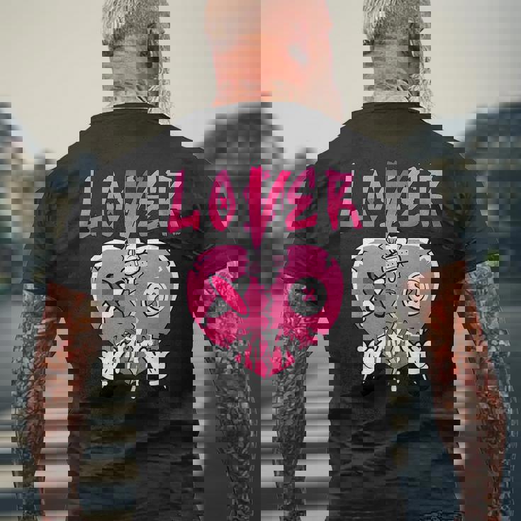 Pink Loser Lover Pink Drip Heart Plus Triple Pink Matching Men's T ...