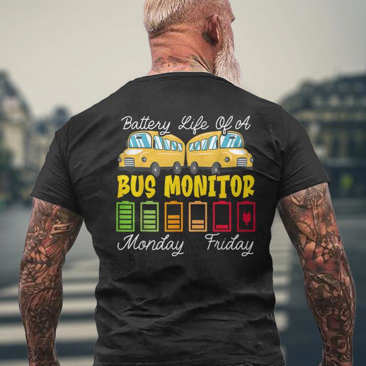 School Bus Monitor Bus Aide Attendant Bus Monitor Men's T-shirt Back ...