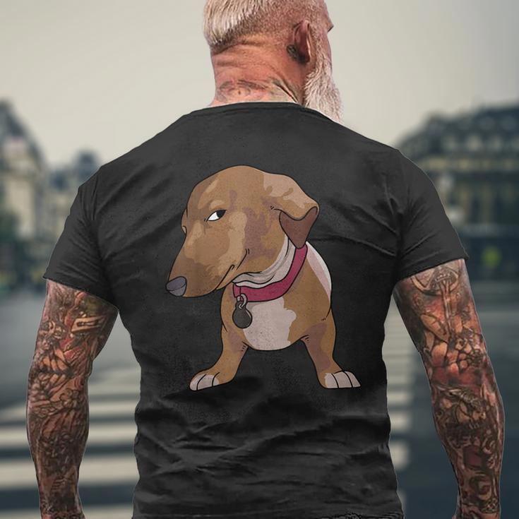 Side Eye Dog Meme Dog Giving Side Eye Men's T-shirt Back Print | Mazezy