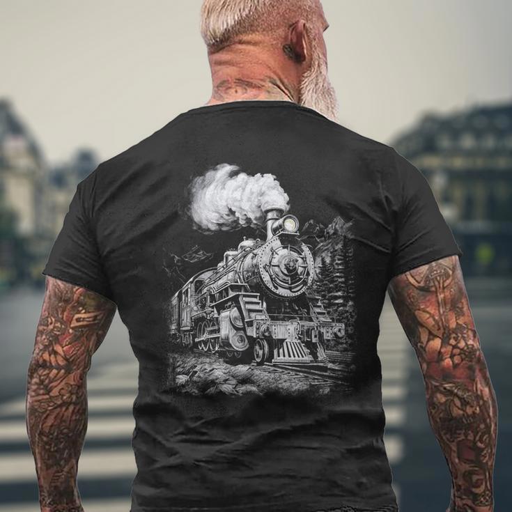 Steam Engine Train Steam Train Locomotive Vintage Train Men's T-shirt ...