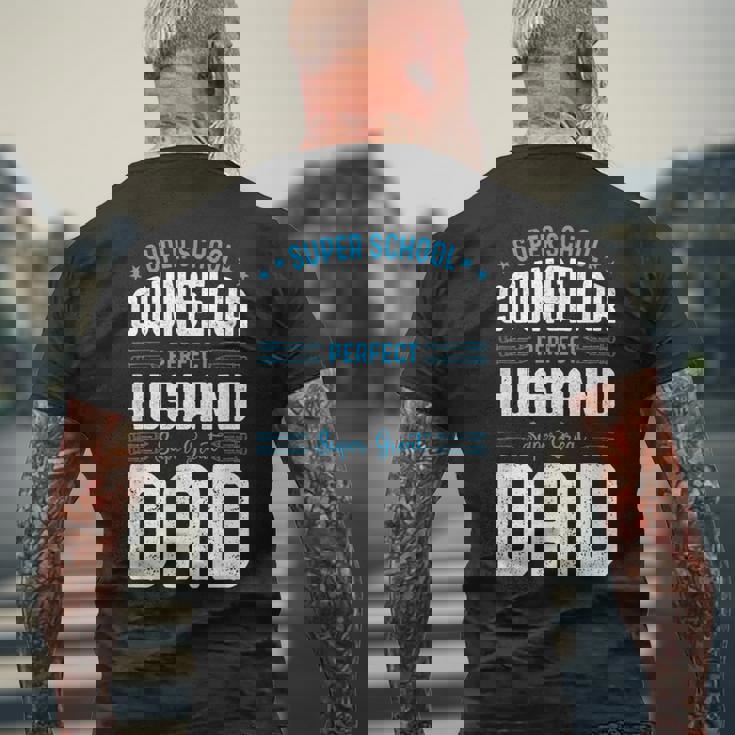 Super School Counselor Perfect Husband Super Great Dad Men's T-shirt ...