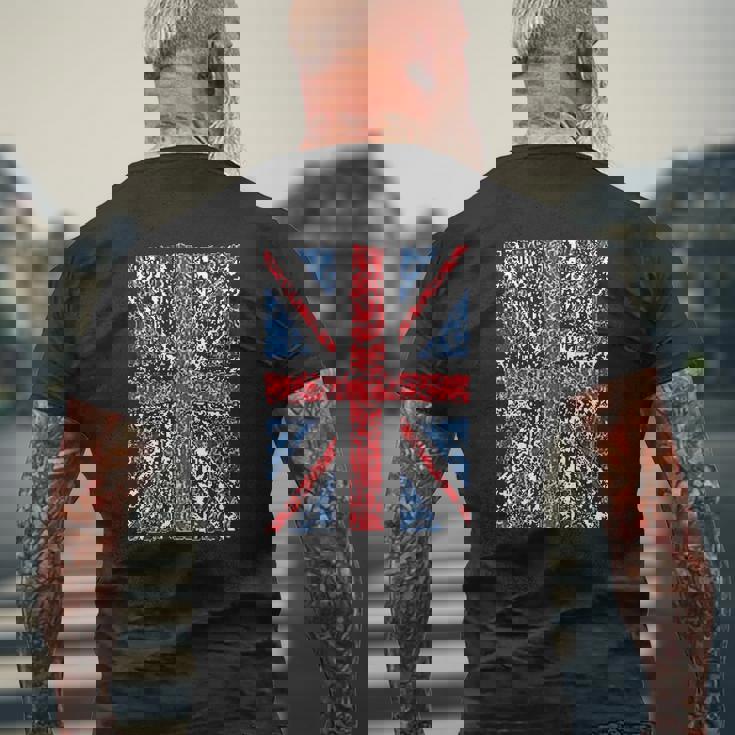 Union Jack Muscle United Kingdom Distressed British Flag Mens Back ...