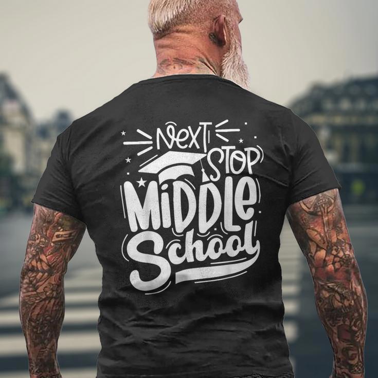 Vintage Next Stop Middle School Students Graduation Men's T-shirt Back ...