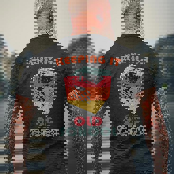 Vinyl Record Keeping It Old School Record Collector Men's T-shirt Back ...