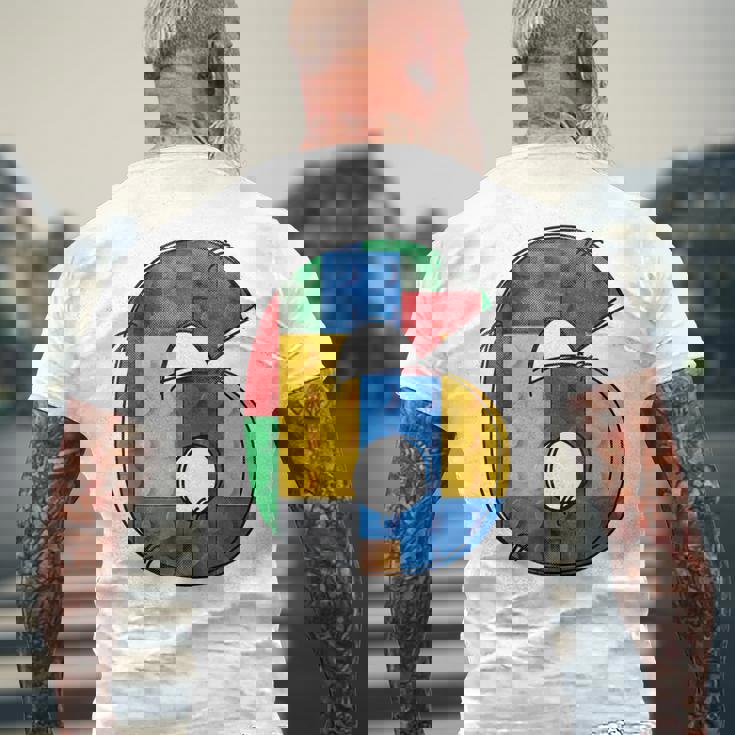 6 Years Old Blocks Building 6Th Birthday Boy Master Builder Men's T ...