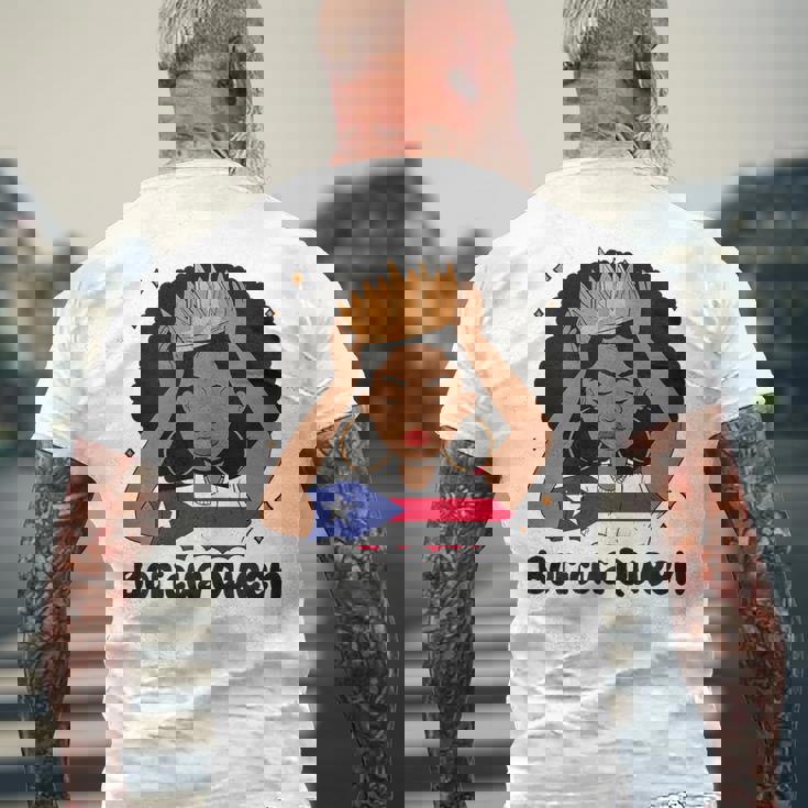 Boricua Queen Afro Hair Latina Heritage Puerto Rico Queen Men's T-shirt ...