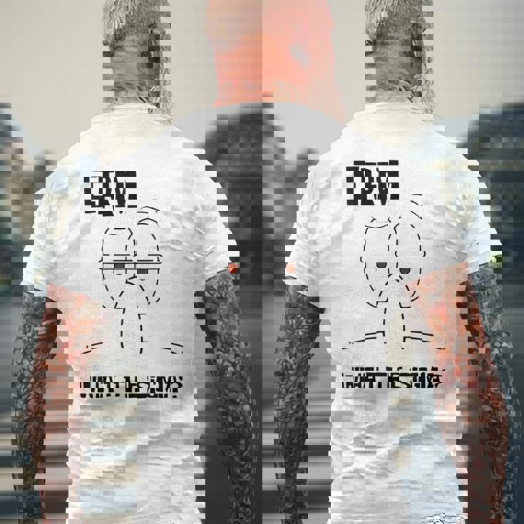 What The Sigma Ironic Meme Brainrot Quote Men's T-shirt Back Print ...