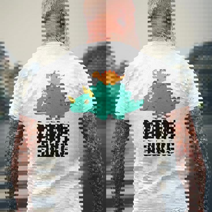 Mens Dinosaur Daddy Saurus Triceratopsgift For Dad Essential Mens Back ...