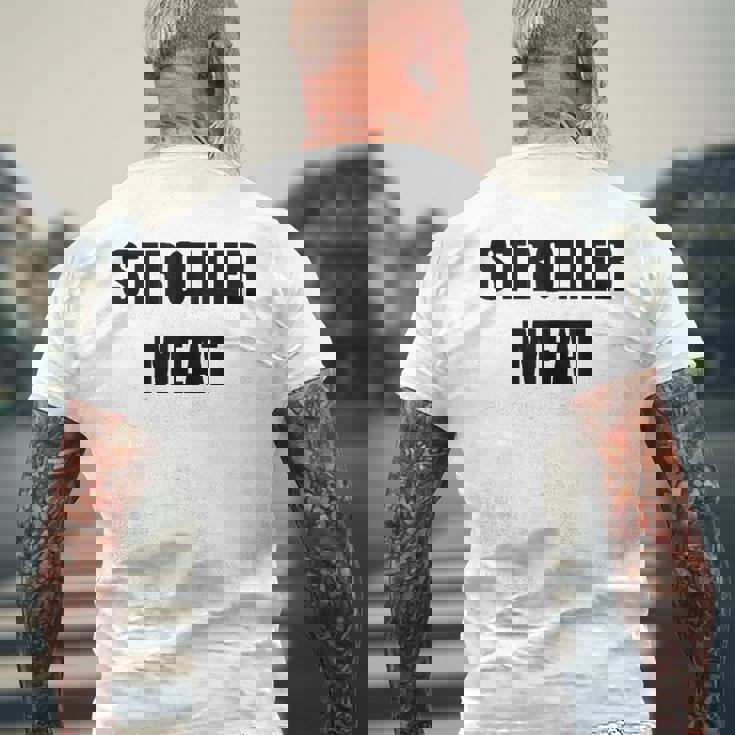 Mens Stroller Meat New Dad New Father Father's Day Gag Mens Back Print ...