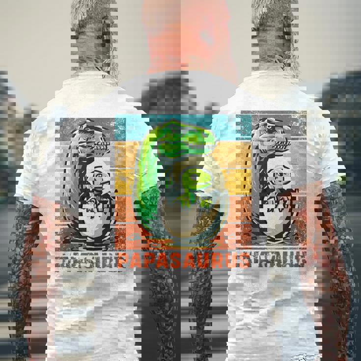 Retro Papasaurus Father's Day Best Dad T-Rex Papa Dinosaur Men's T ...