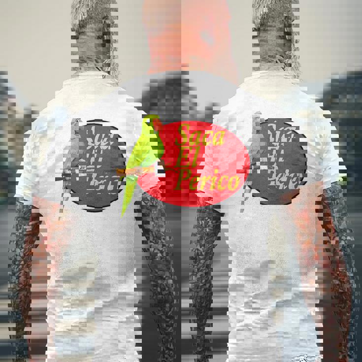 Saca El Perico Red Men's T-shirt Back Print | Mazezy