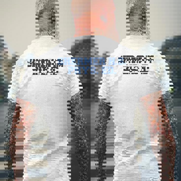 Shermer Hs Phys Ed 80'S Retro Men's T-shirt Back Print - Monsterry