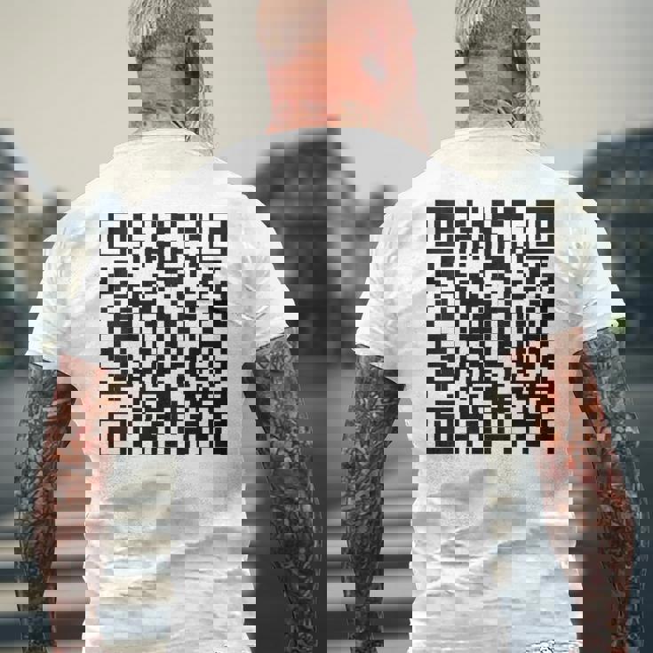 Unique Qr-Code With Humorous Hidden Message Men's T-shirt Back Print ...