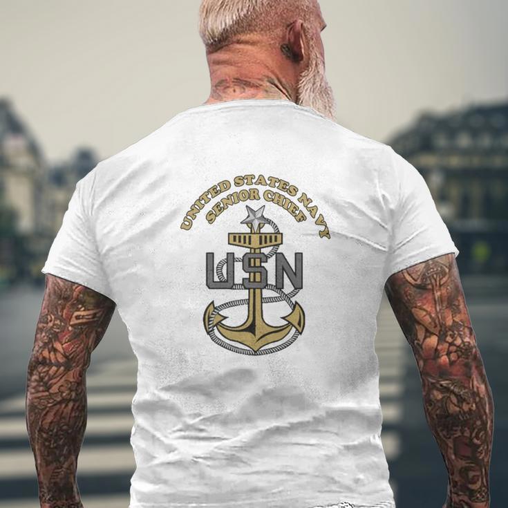 United States Navy Senior Chief Mens Back Print T-shirt - Seseable