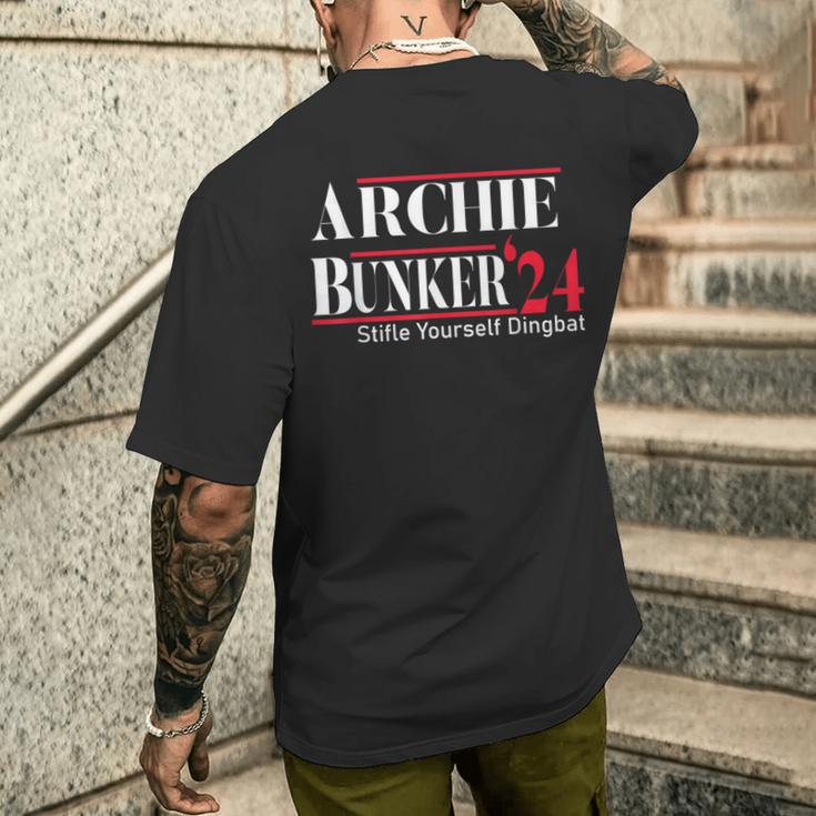 Archie Bunker For President Men's T-shirt Back Print | Mazezy