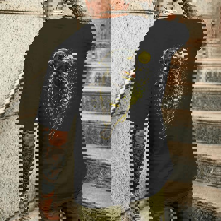 Black Labrador Retriever Chasing A Ball Labrador Retriever Men's T ...