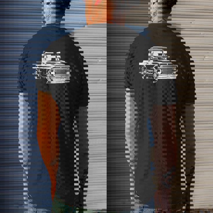 C10 Truck Custom 10 Classic C10 Truck Vintage Truck Men's T-shirt Back Print - Seseable